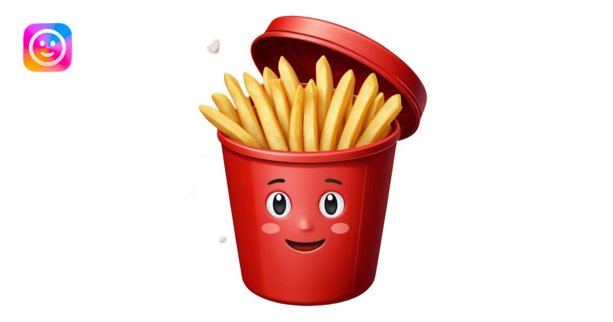 fries in a red container emoji | AI Emoji Generator
