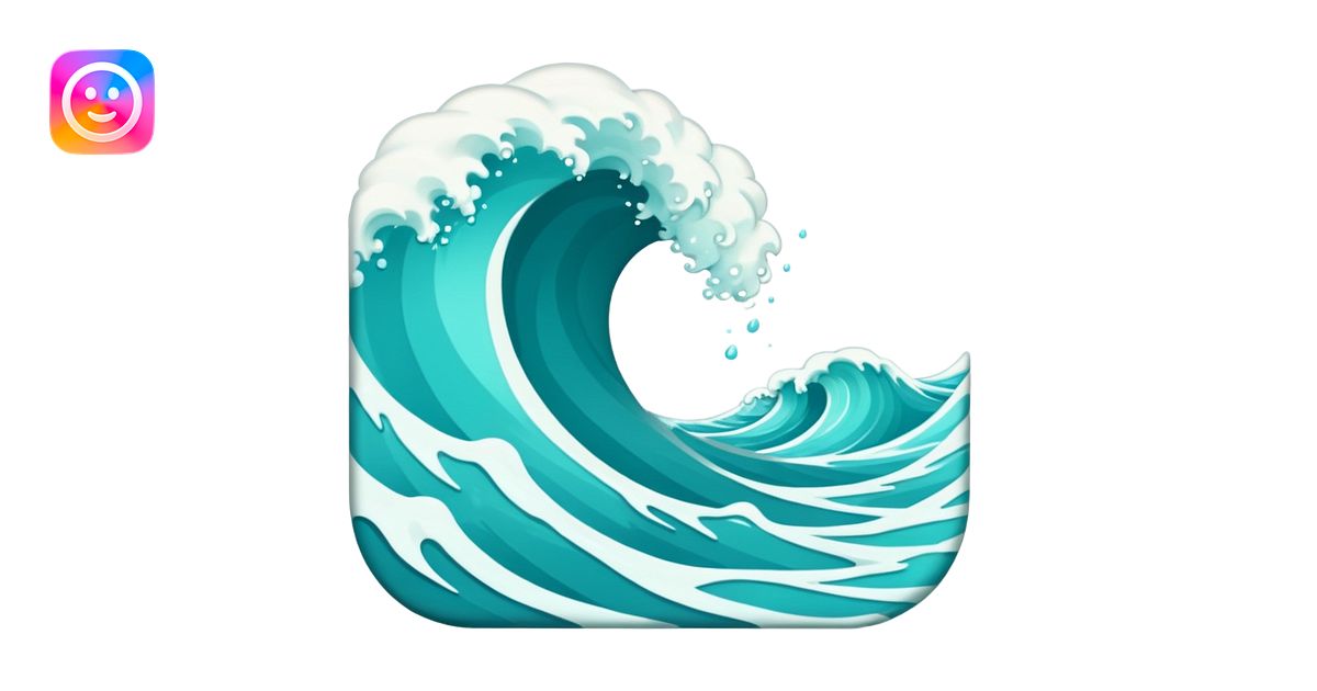 🌊 Endless waves, endless peace emoji | AI Emoji Generator