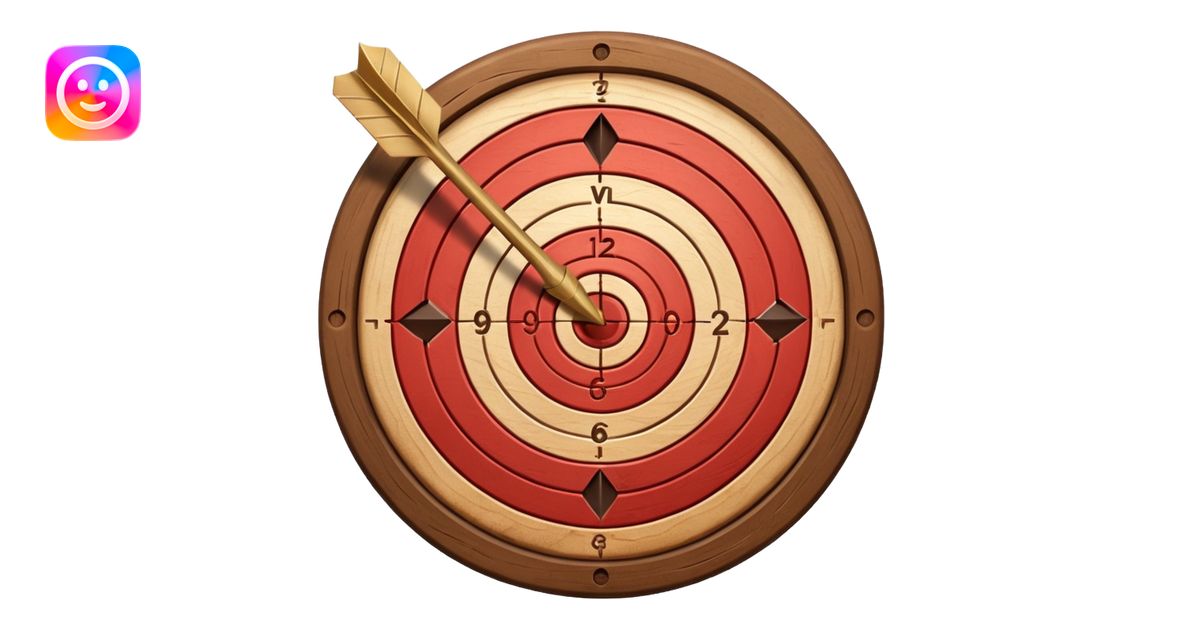 target with arrow in the center emoji | AI Emoji Generator