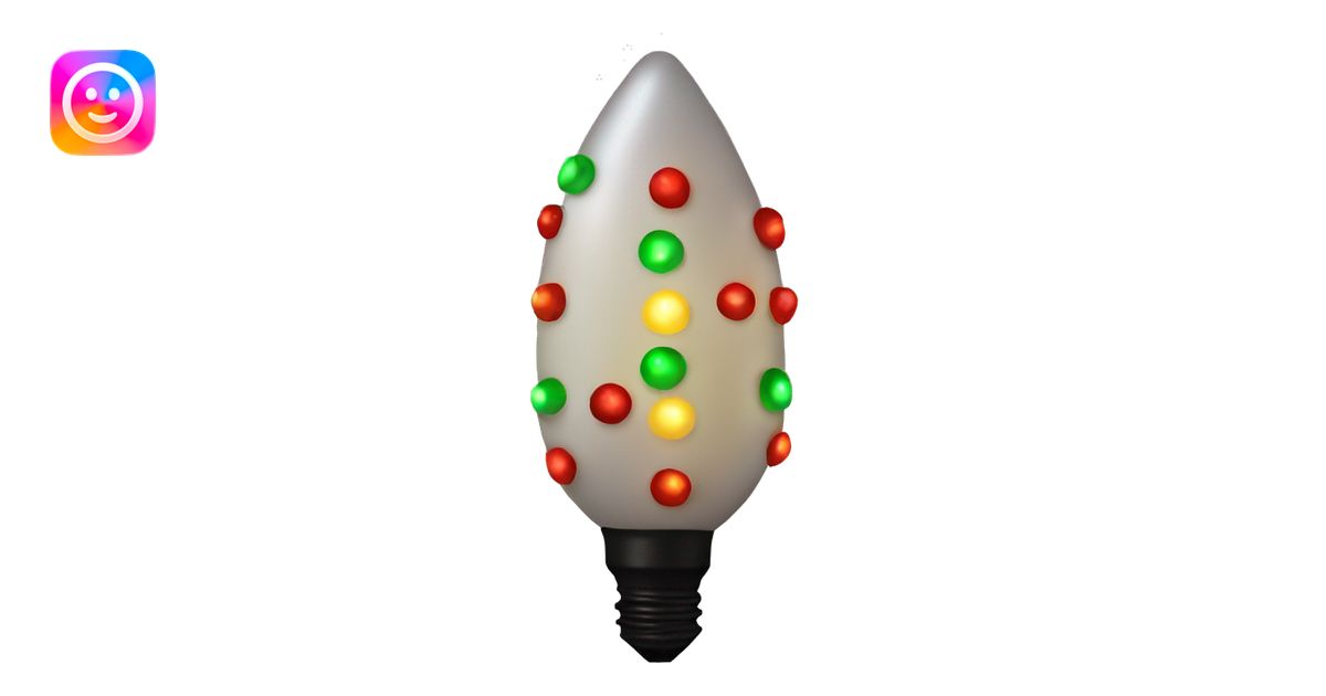 Christmas light emoji | AI Emoji Generator