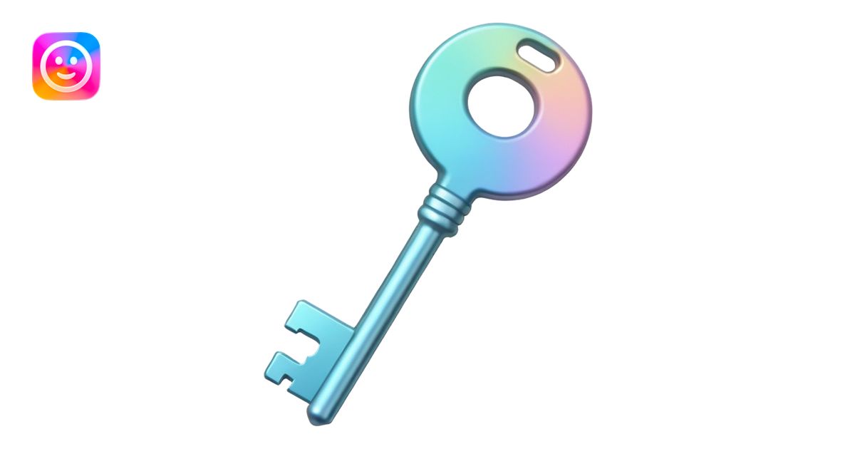 Pastel key emoji | AI Emoji Generator