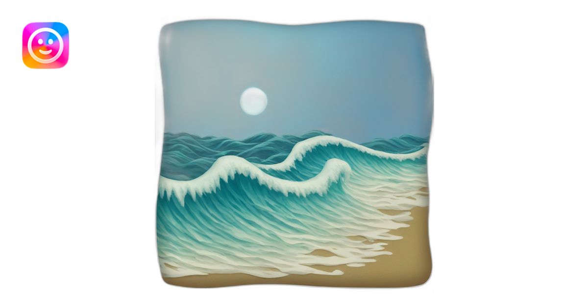 Ocean waves emoji | AI Emoji Generator