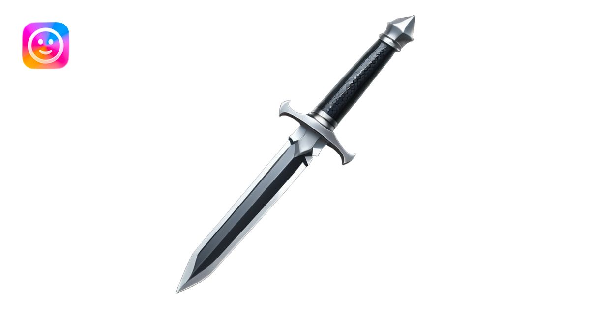 Black dagger emoji | AI Emoji Generator