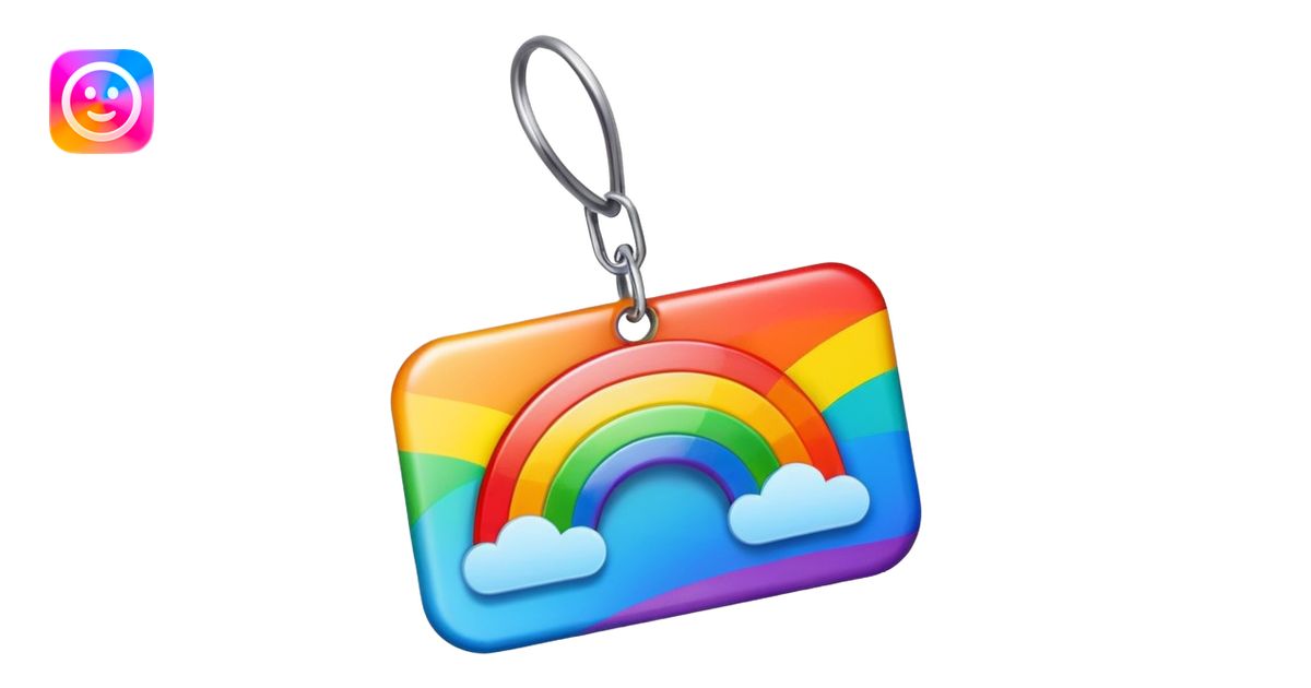 Rainbow price tag emoji | AI Emoji Generator