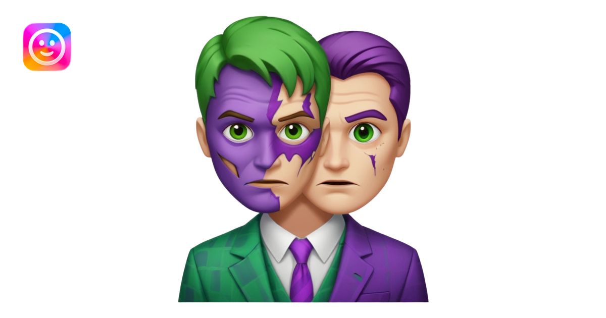 dc two face emoji | AI Emoji Generator