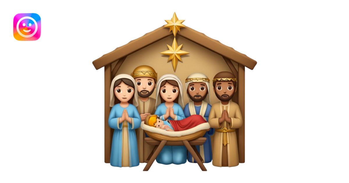 jesus nativity scene emoji | AI Emoji Generator