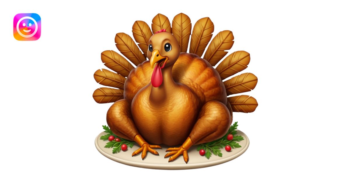 Thanksgiving turkey. emoji | AI Emoji Generator