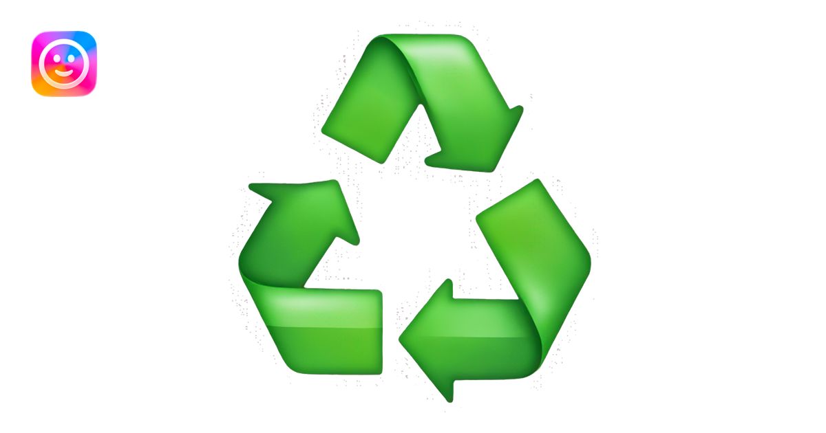 Recycling Symbol Emoji emoji | AI Emoji Generator