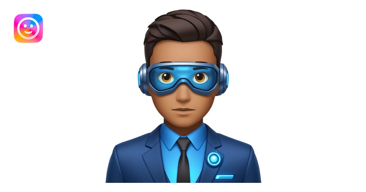 Syndicate agent in the future emoji | AI Emoji Generator