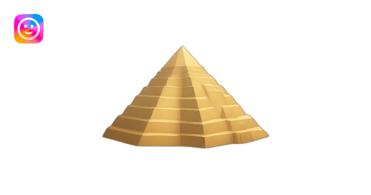 Pyramid emoji | AI Emoji Generator