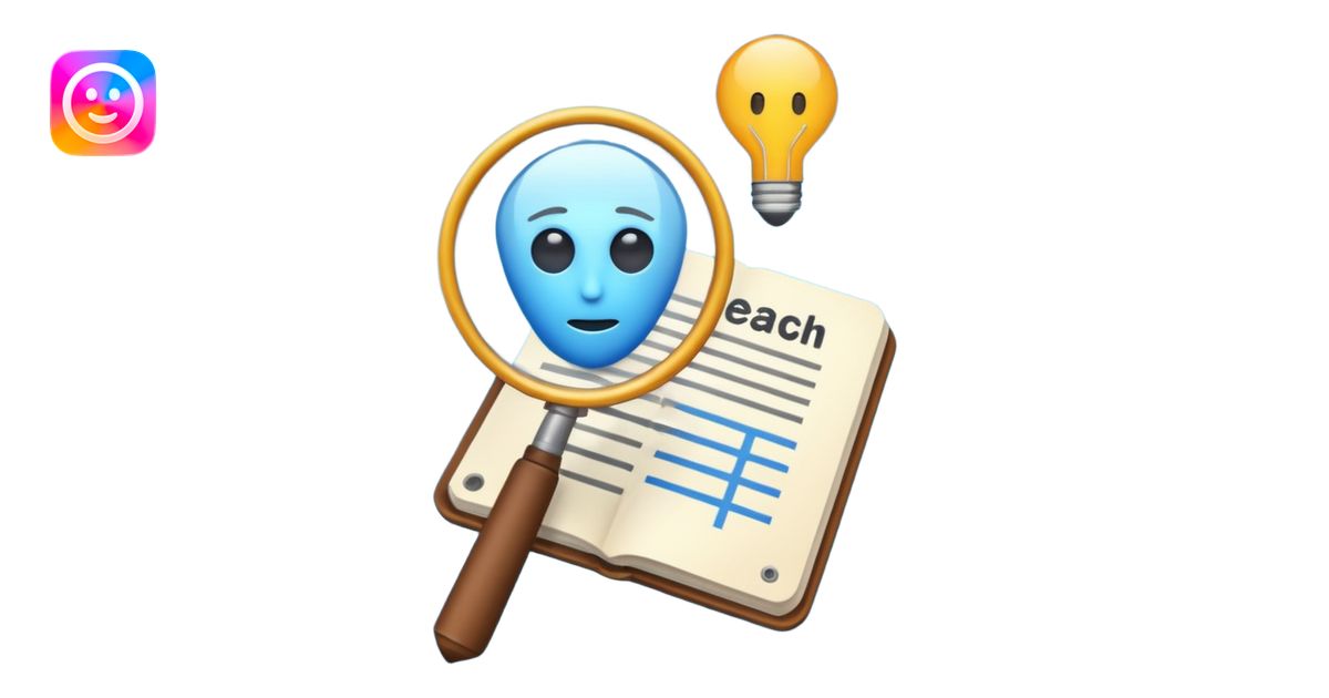 research emoji | AI Emoji Generator