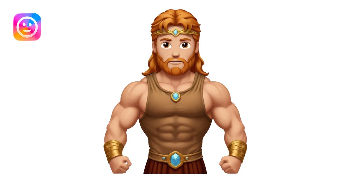 Hercules, God of Strength from Gods and Goddesses with long reddish ...