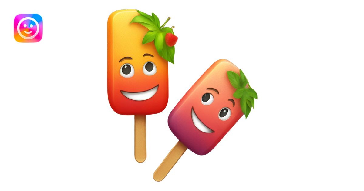 Fruit popsicle emoji | AI Emoji Generator