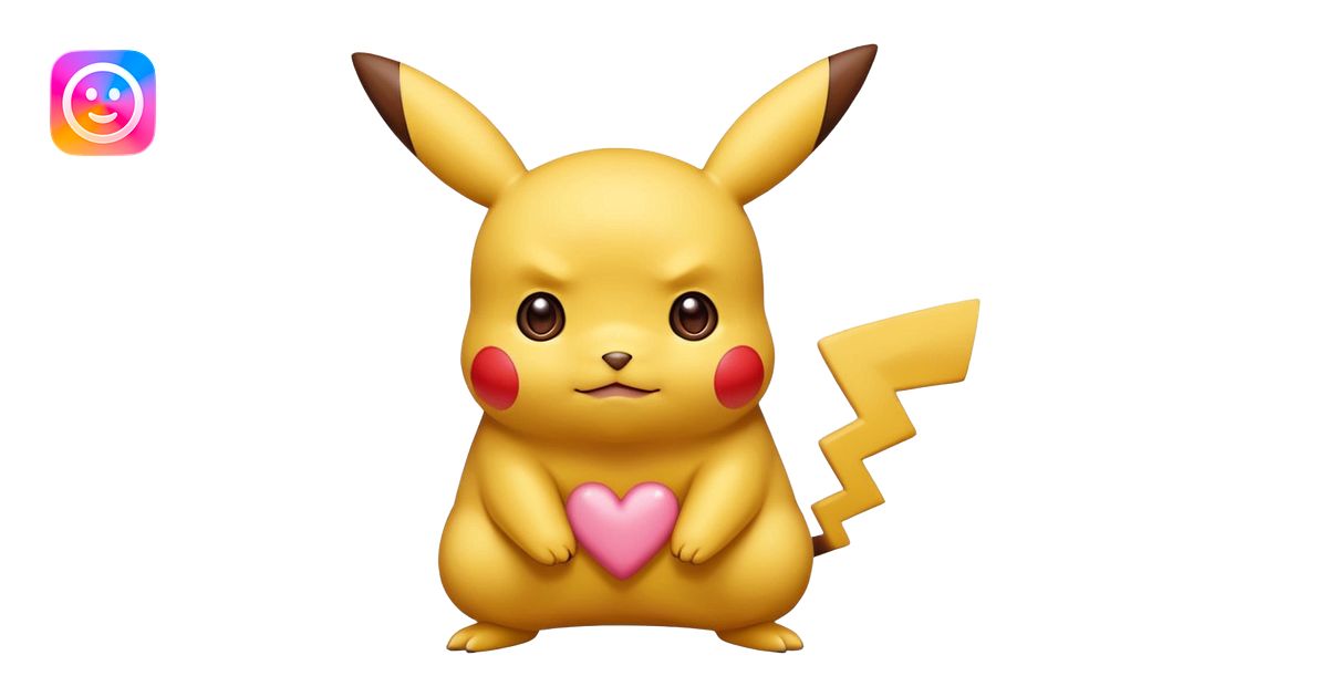 Un Pikachu rouge qui et triste avec des éclairs en fond et il a fait ...