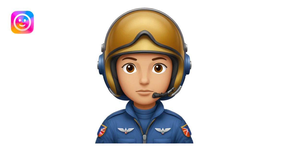 Piloto de combate emoji | AI Emoji Generator