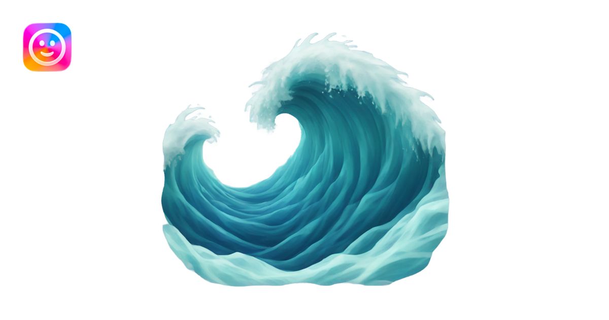 Sea wave emoji | AI Emoji Generator