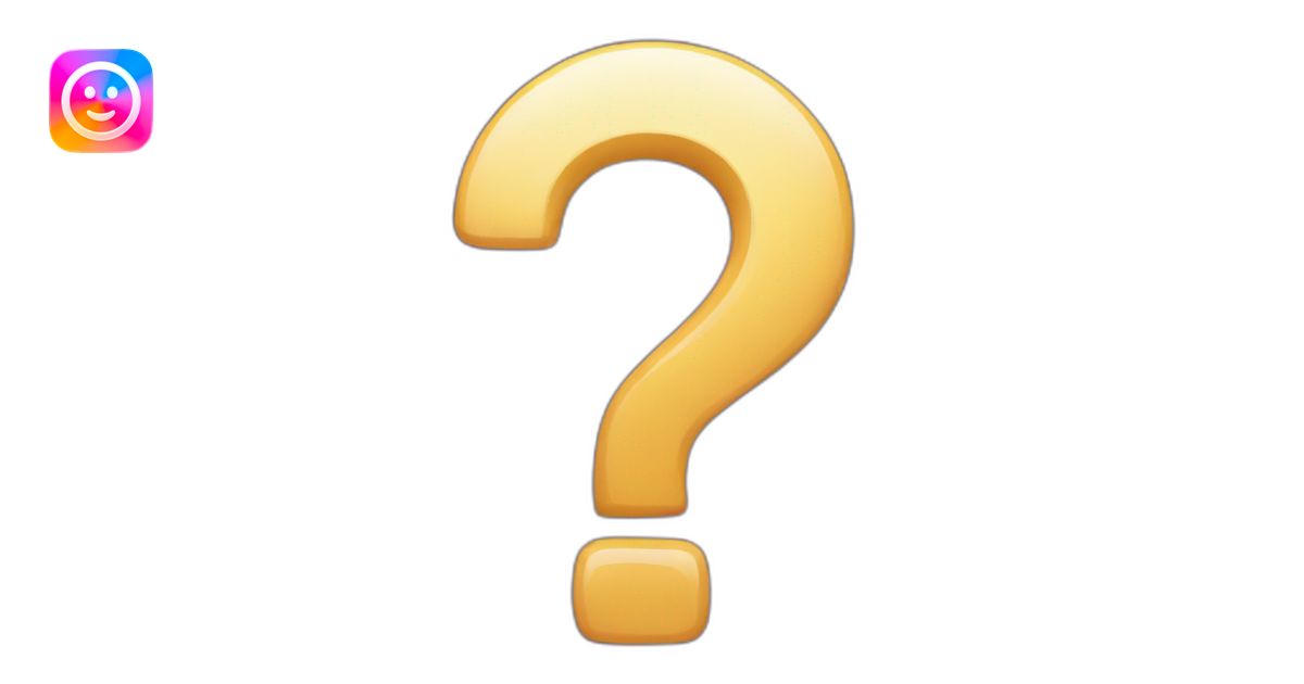 question mark emoji | AI Emoji Generator