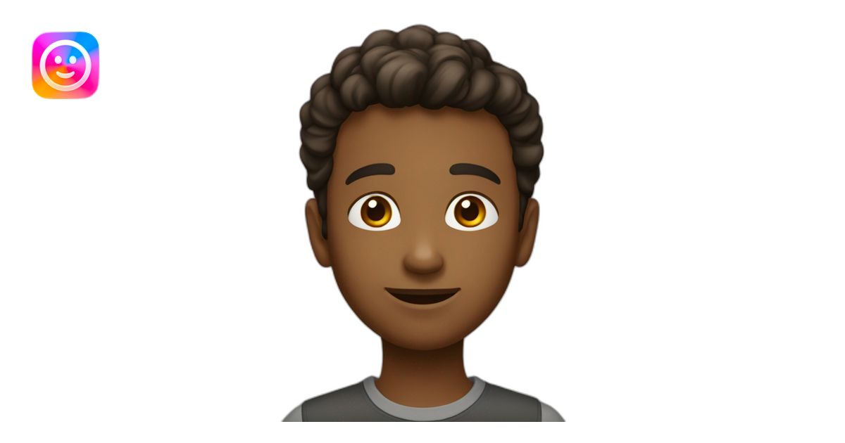 Garçon brun demande emoji | AI Emoji Generator