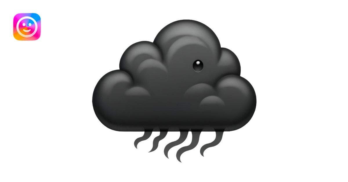 black smoke emoji | AI Emoji Generator