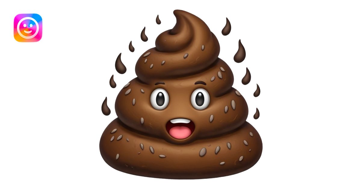 Evil stinky poop emoji | AI Emoji Generator
