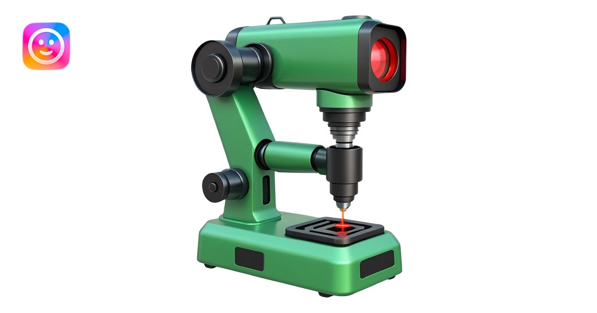 green robotic machine welding laser emoji | AI Emoji Generator