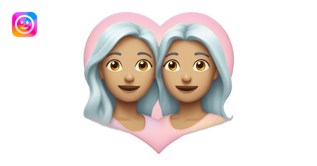 Two-hearts-coloured-light-pastel-shade emoji | AI Emoji Generator