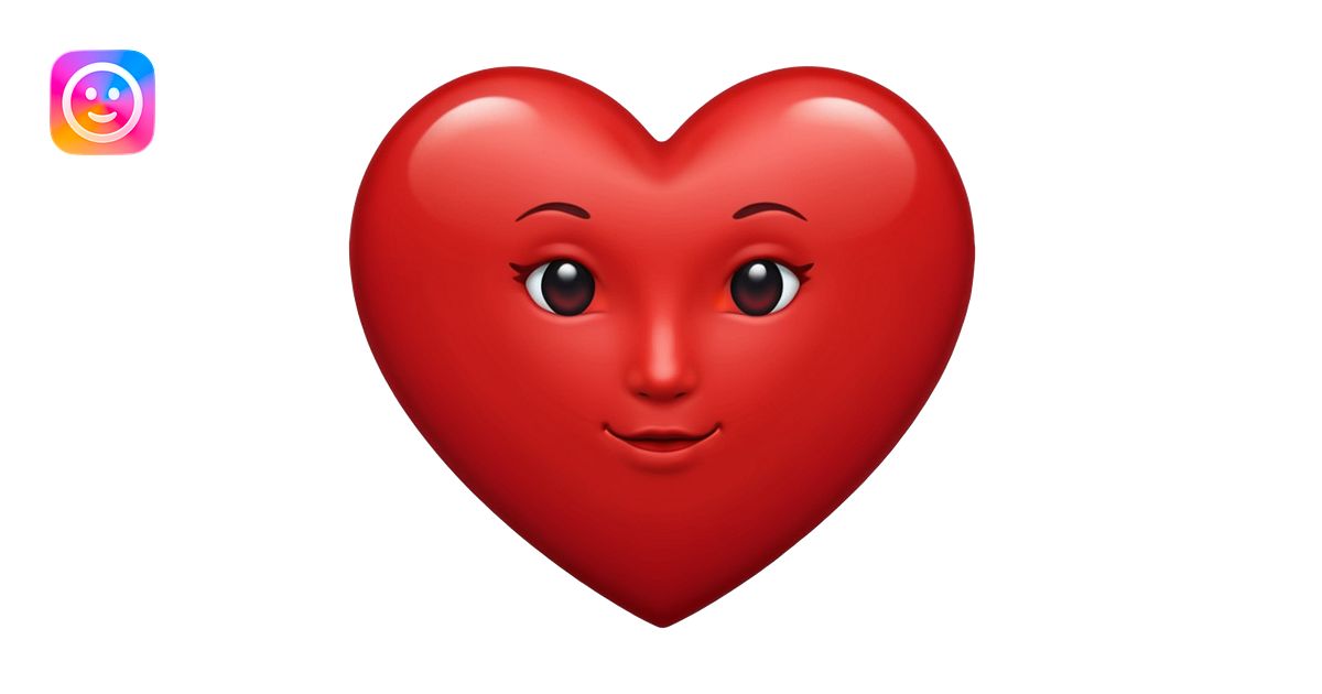 heart with a dark mirror reflection emoji | AI Emoji Generator