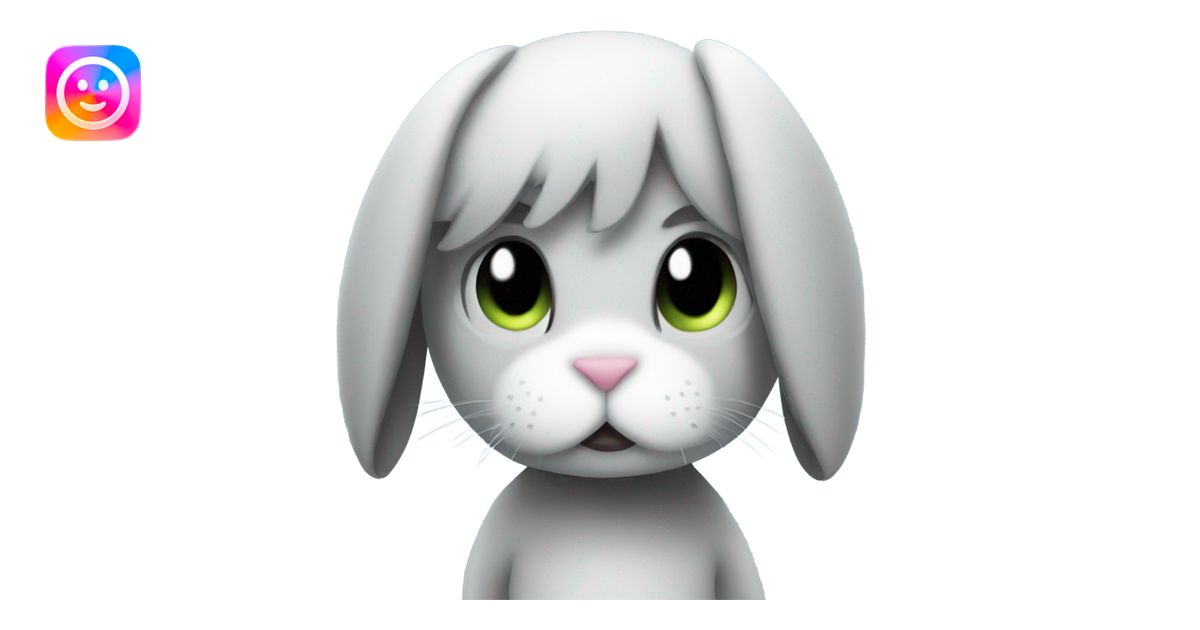 Emo rabbit emoji | AI Emoji Generator