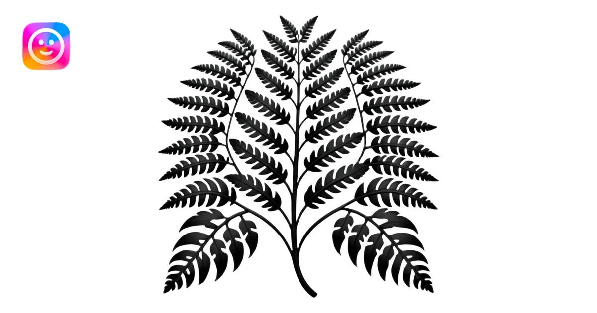 Fern Maori design.. emoji | AI Emoji Generator