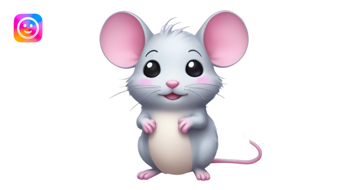 little kawaii cute fairy mouse emoji | AI Emoji Generator