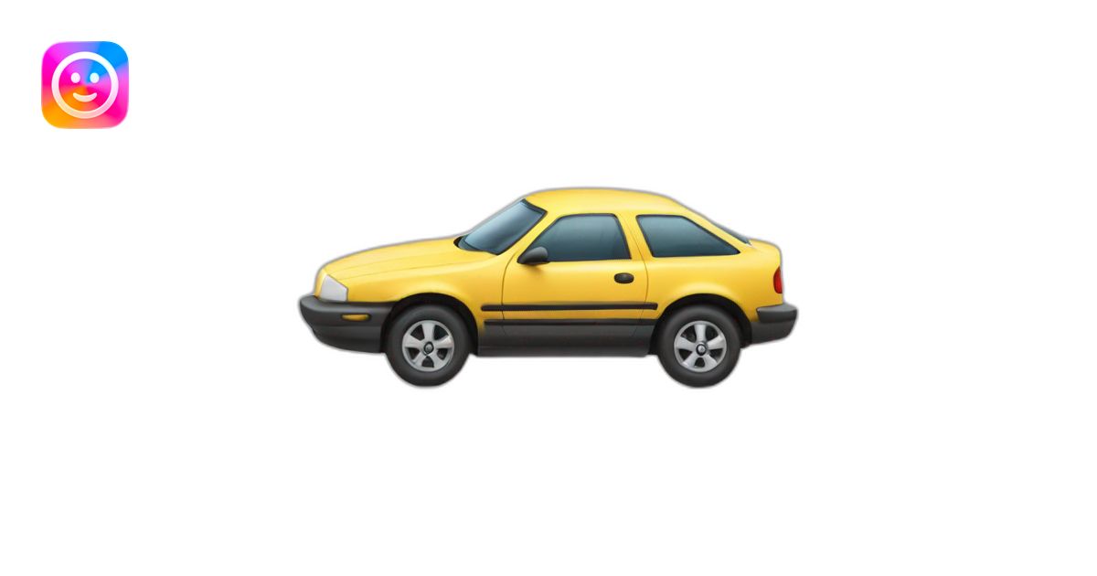 A car riding fast emoji | AI Emoji Generator
