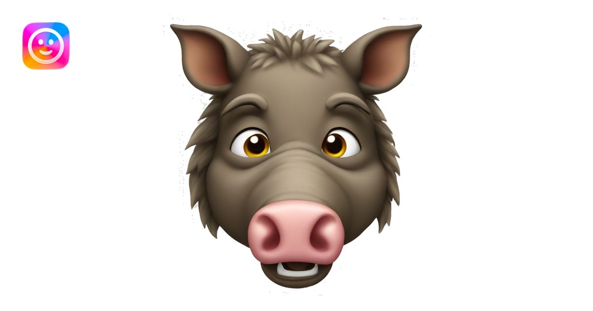 boar, emoji | AI Emoji Generator