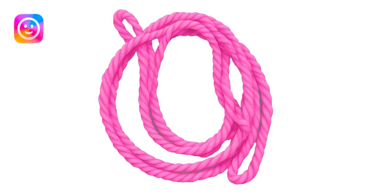 Pink lasso rope emoji | AI Emoji Generator