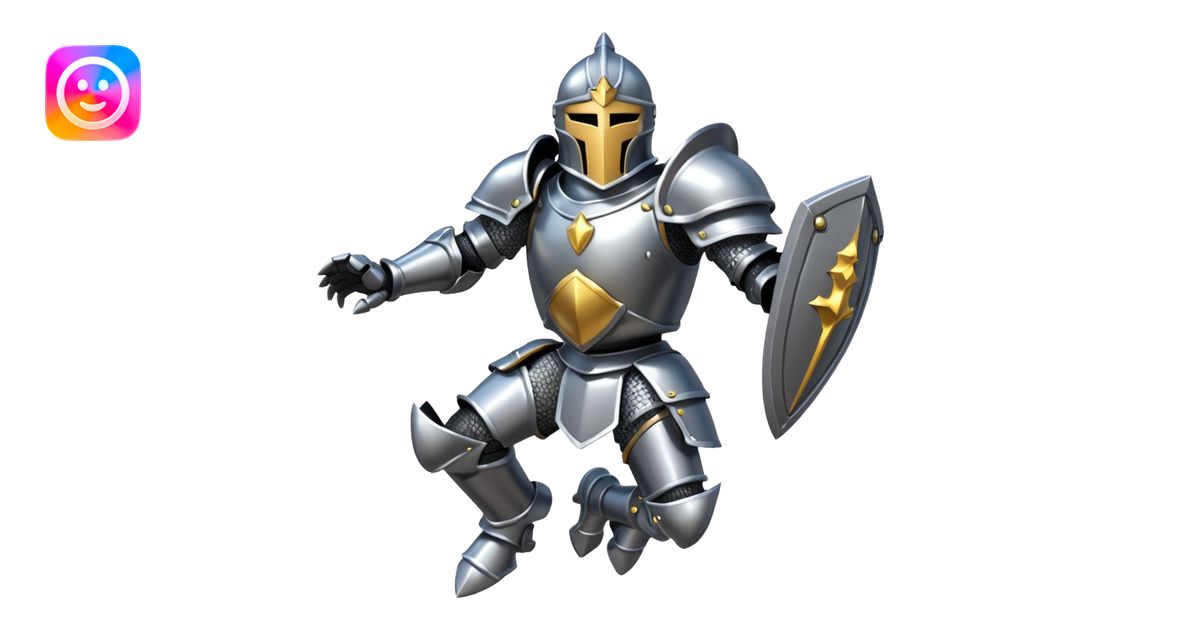 Mega Knight jumping emoji | AI Emoji Generator