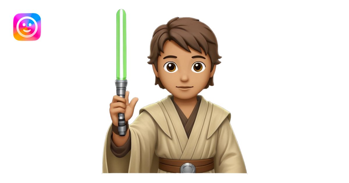 Jedi mind trick where a jedi is waving his hand emoji | AI Emoji Generator
