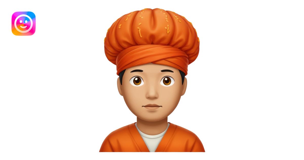 Wearing kimchi man emoji | AI Emoji Generator