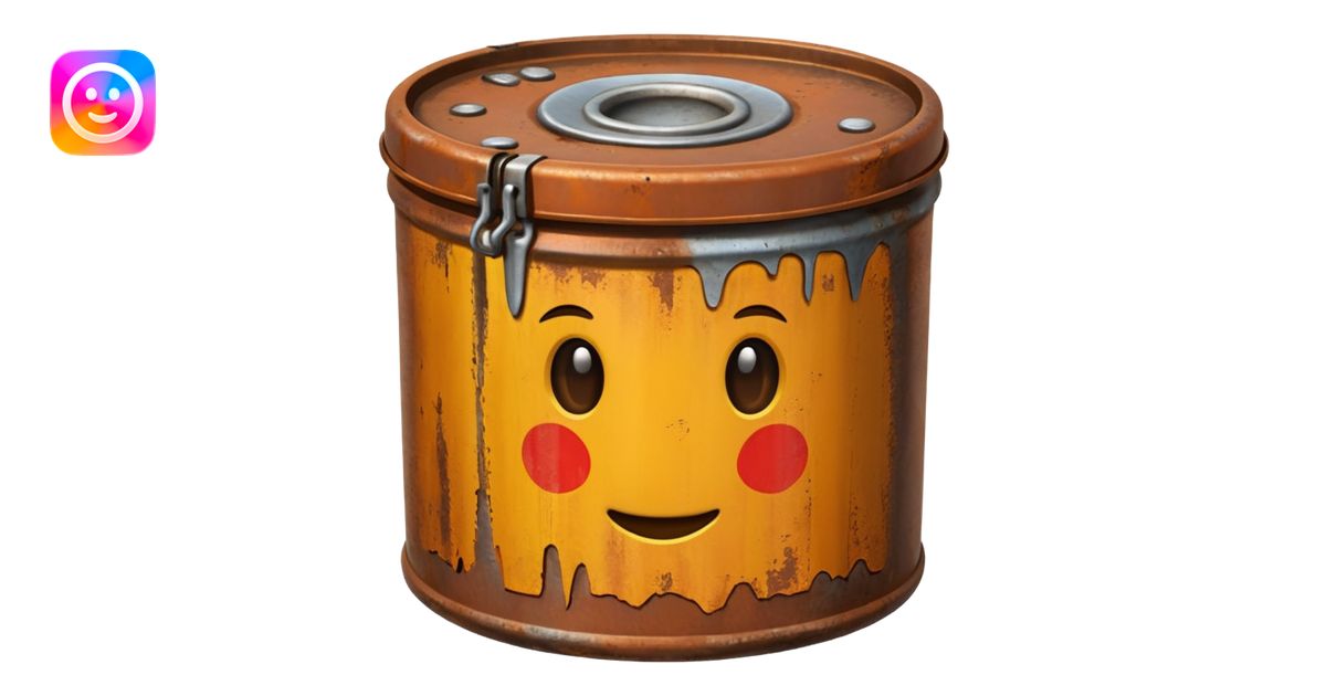 Metal tin emoji | AI Emoji Generator