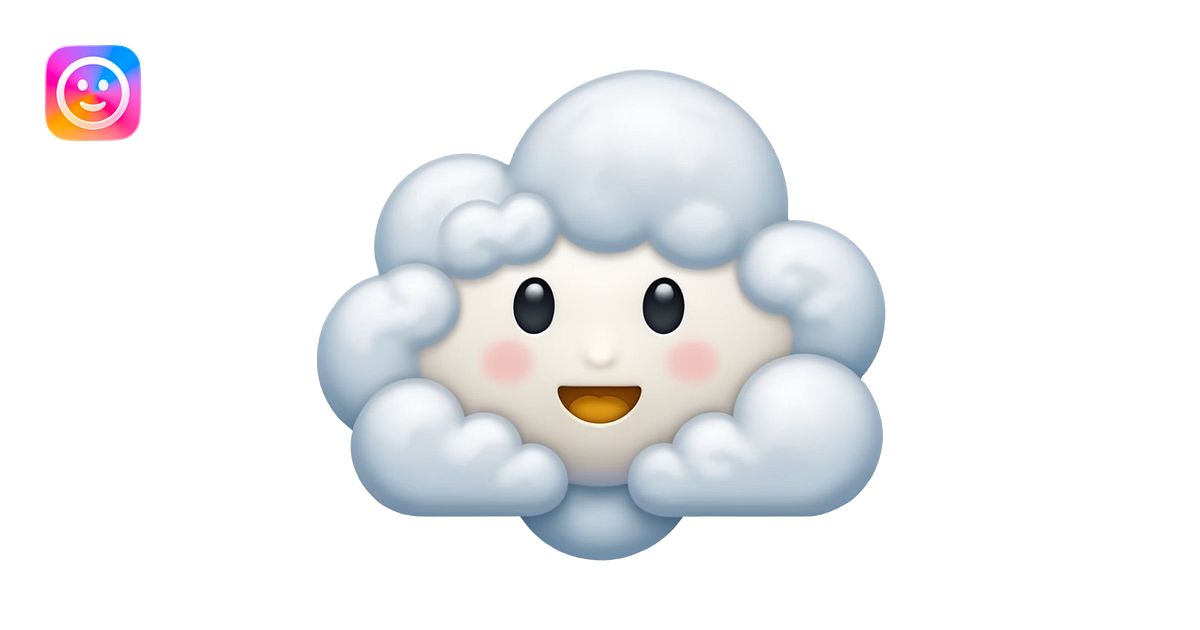 nuvem normal emoji | AI Emoji Generator