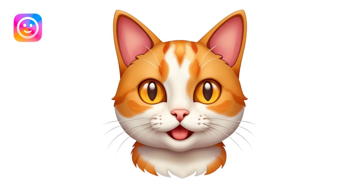 Cat in heat emoji | AI Emoji Generator