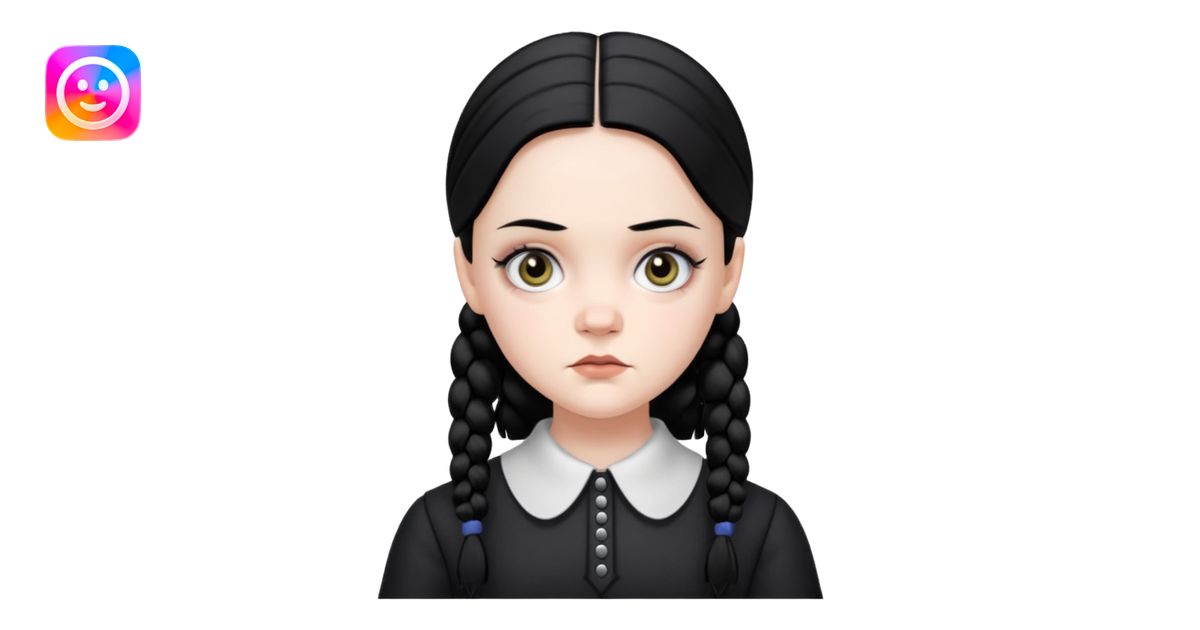 Wednesday Addams emoji | AI Emoji Generator