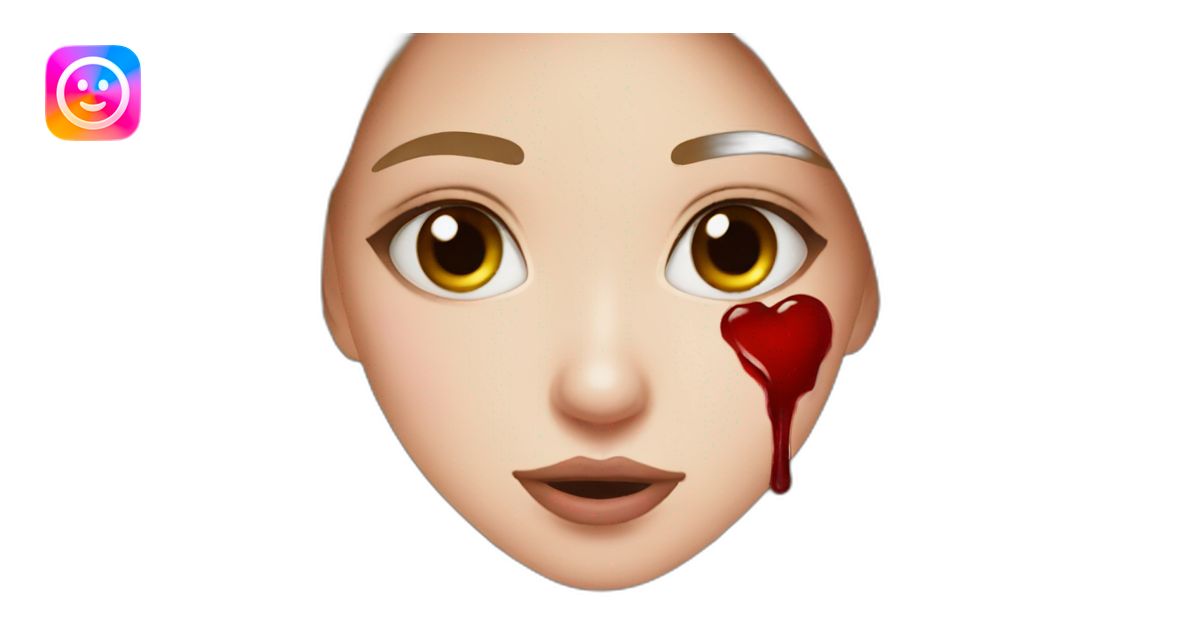 Nose bleed lover girl emoji | AI Emoji Generator