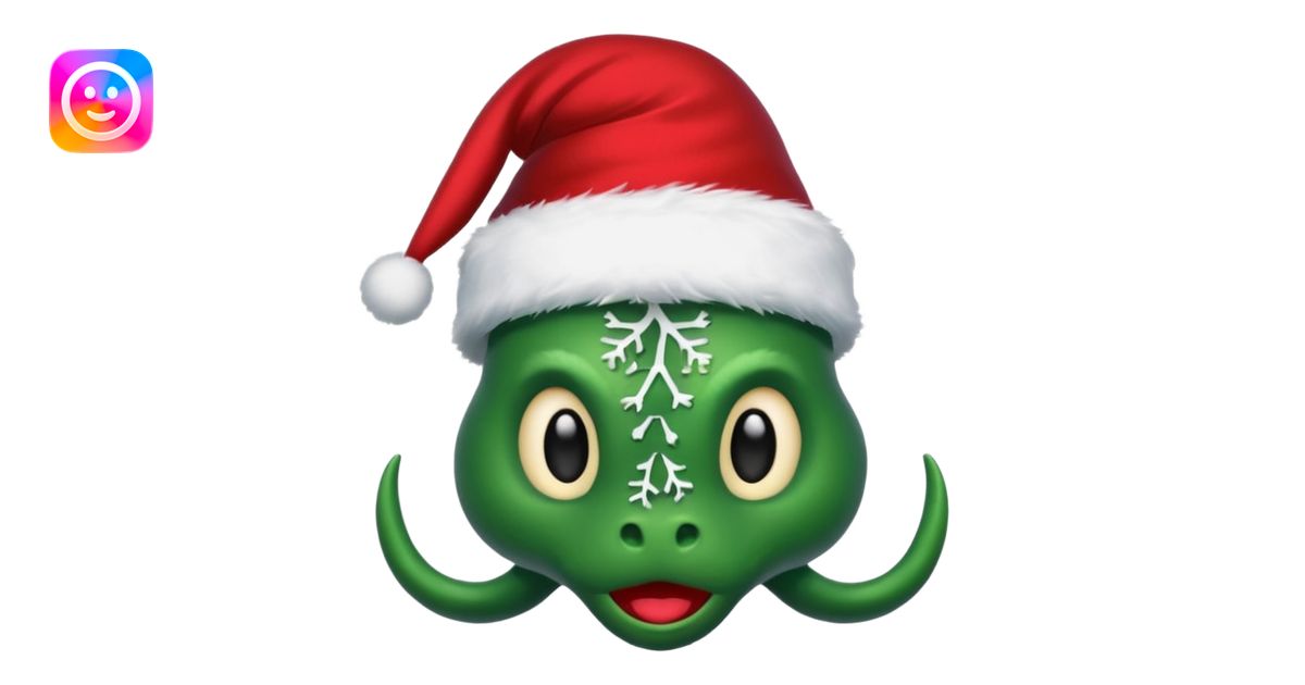 hydra, christmas hat emoji | AI Emoji Generator