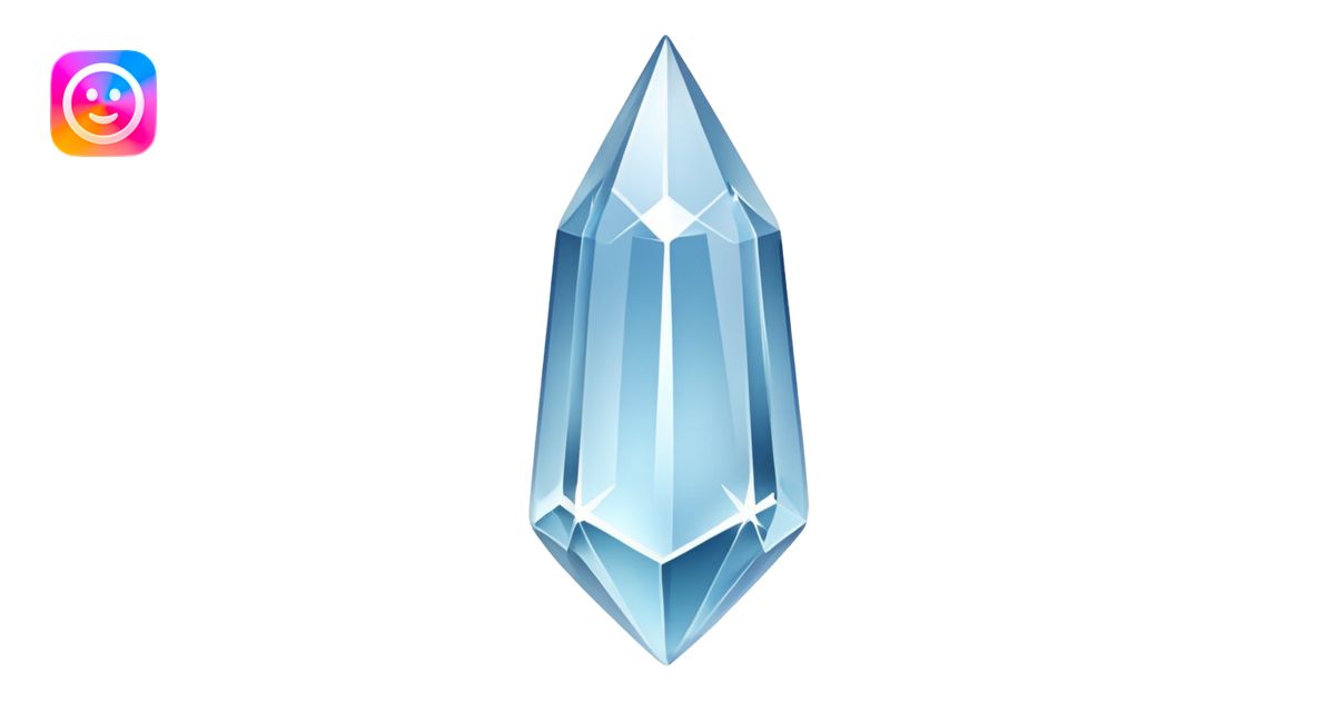 glossy white sparkle shard crystal emoji | AI Emoji Generator