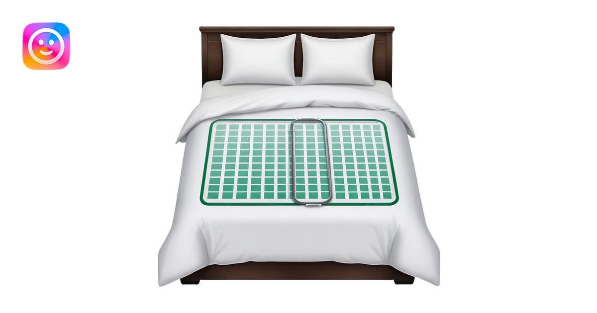duvet with excel spreadsheet (no bed frame) emoji | AI Emoji Generator