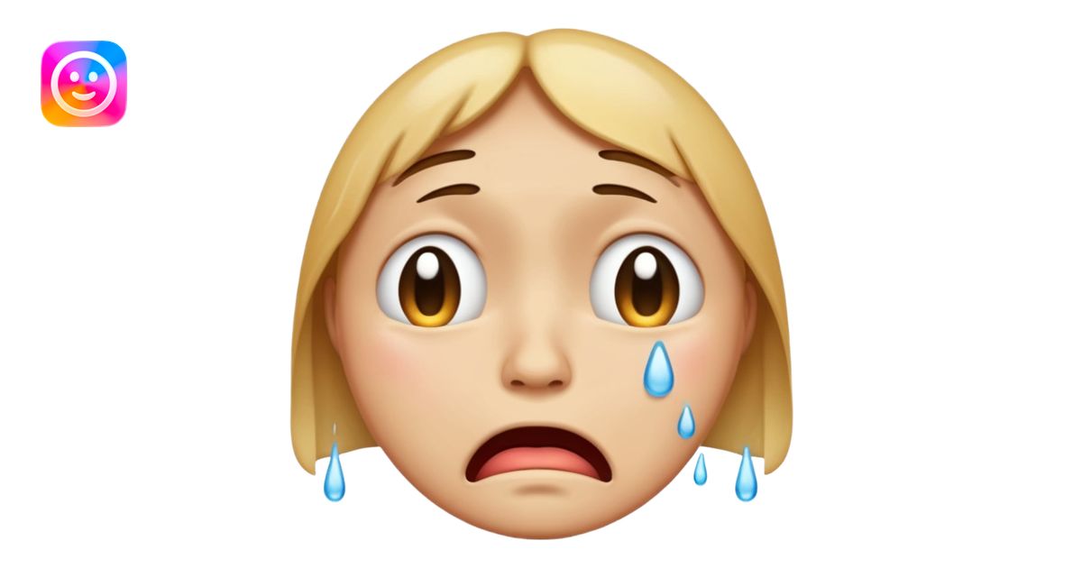crying face emoji, expressive and clear emoji | AI Emoji Generator
