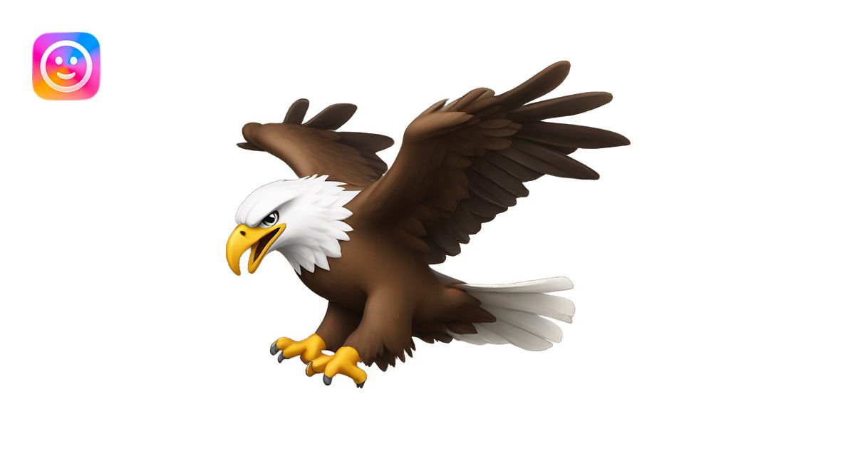 Eagle attacking Football emoji | AI Emoji Generator