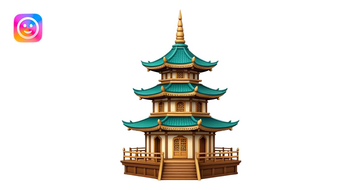 pagoda style emle emoji | AI Emoji Generator