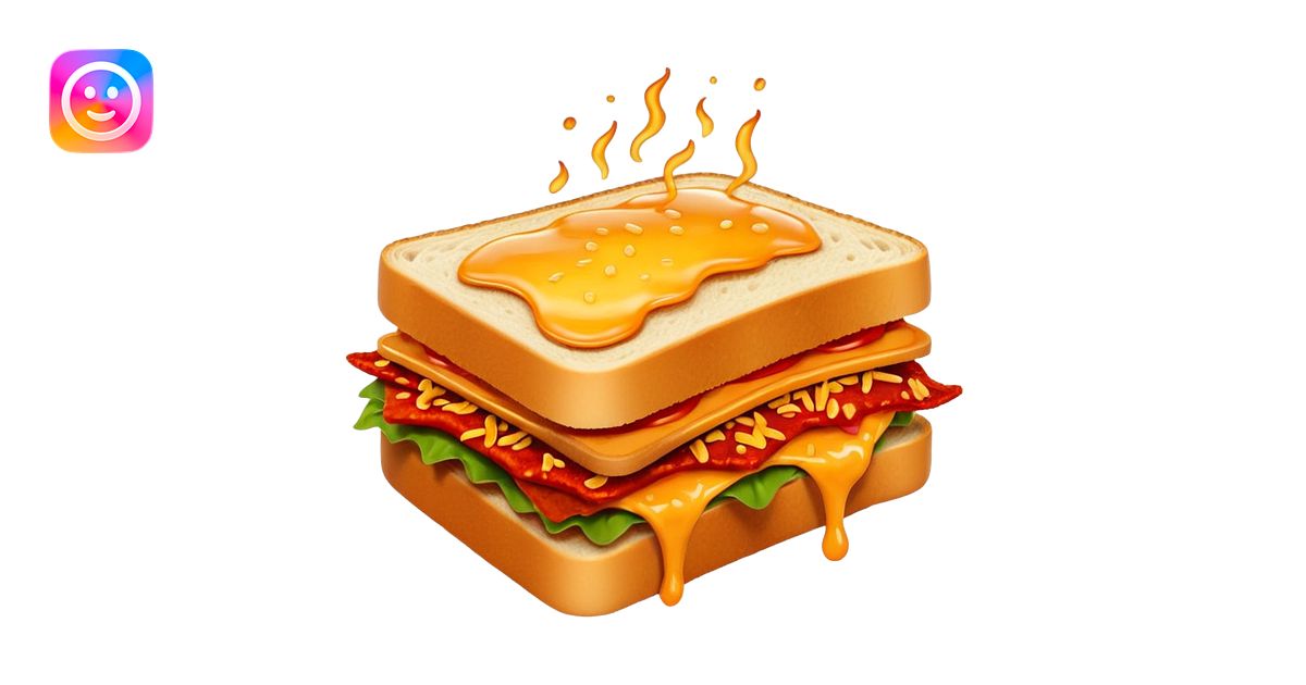 extra spicy sucuk sandwich object icon, crispy toasted bread, lots of ...
