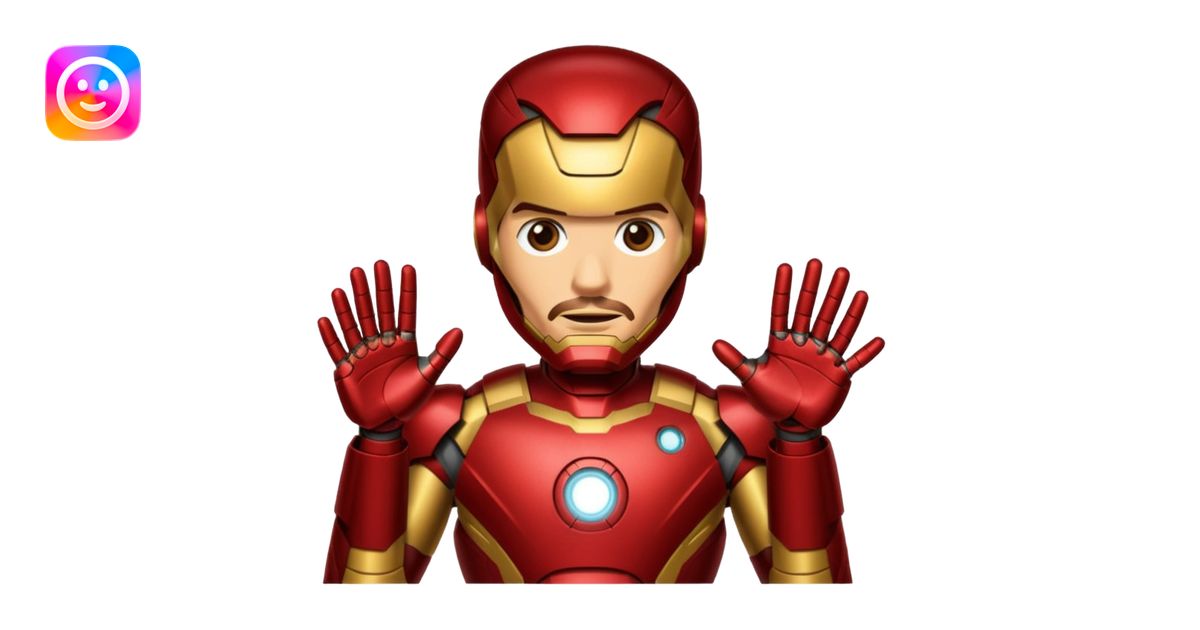 emoji of tony stark iron man emoji | AI Emoji Generator