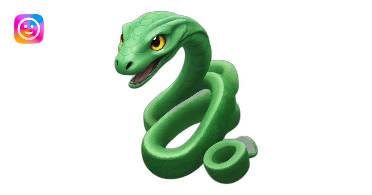 Voldemort as a snake emoji | AI Emoji Generator
